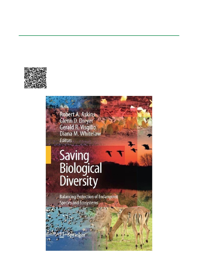 Saving Biological Diversity Balancing Protection of Endangered Species ...