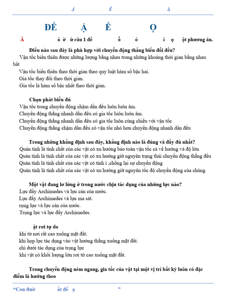 [10] Ôn Tập Kiểm Tra Cuối Kì i | PDF