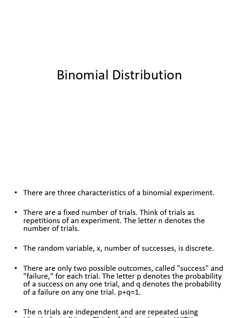 Binomial and Geometric Distribution | PDF | Probability Distribution ...