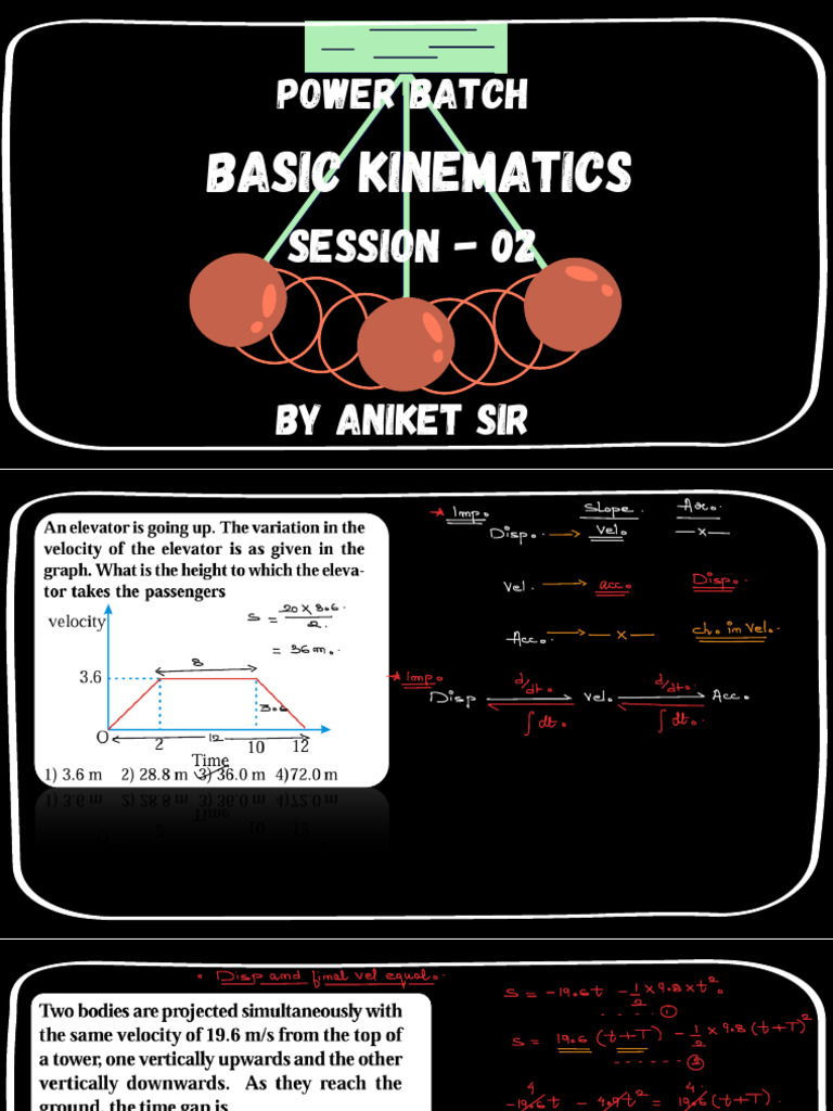 Basic Kinematics | PDF