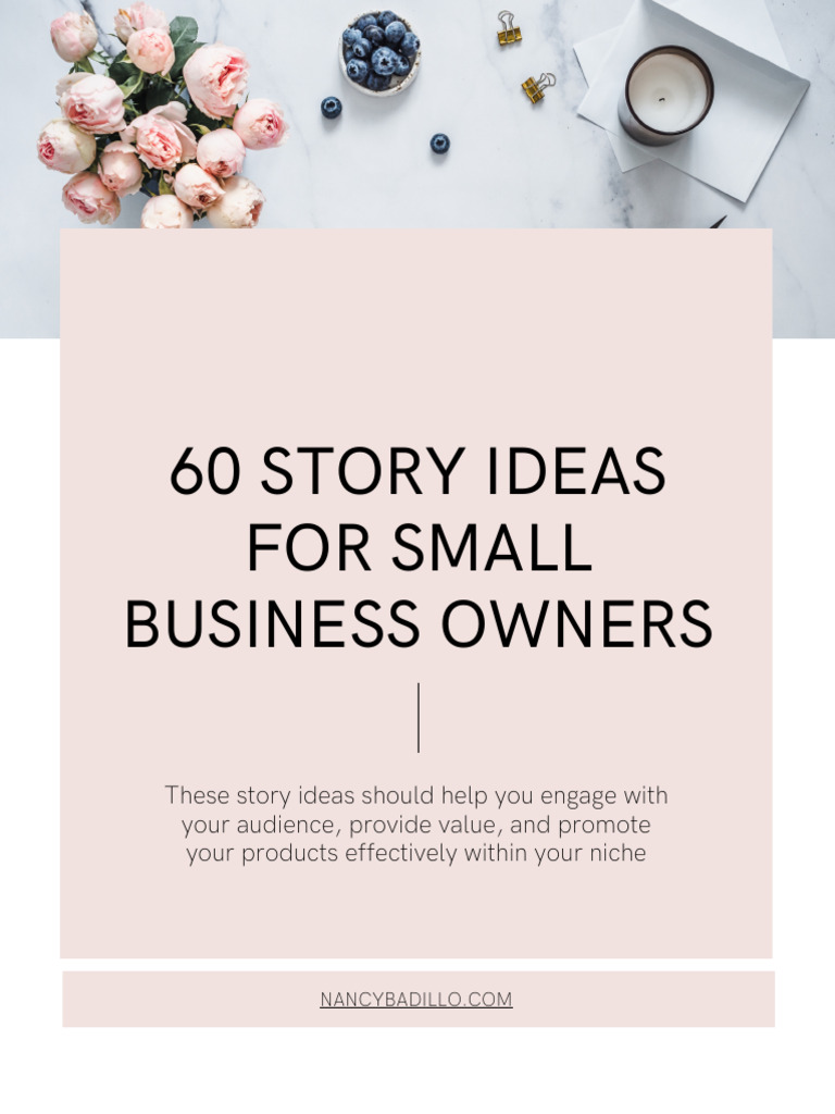 60 Engaging Story Ideas for Businesses | PDF | Mindset | Communication