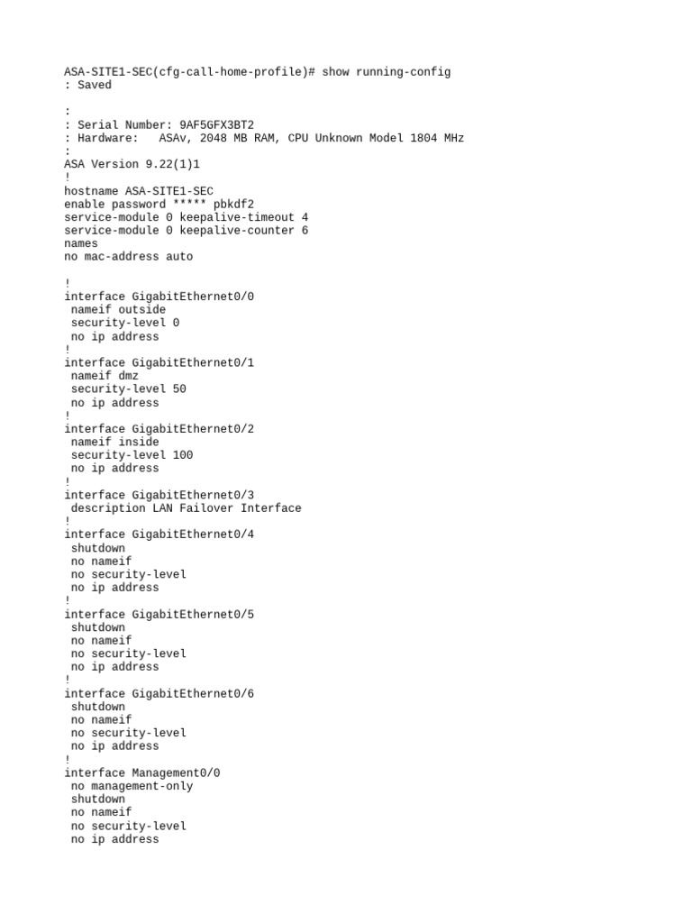 ASA SITE1 SEC(Cfg Call Home Profile | PDF | Internet Architecture ...