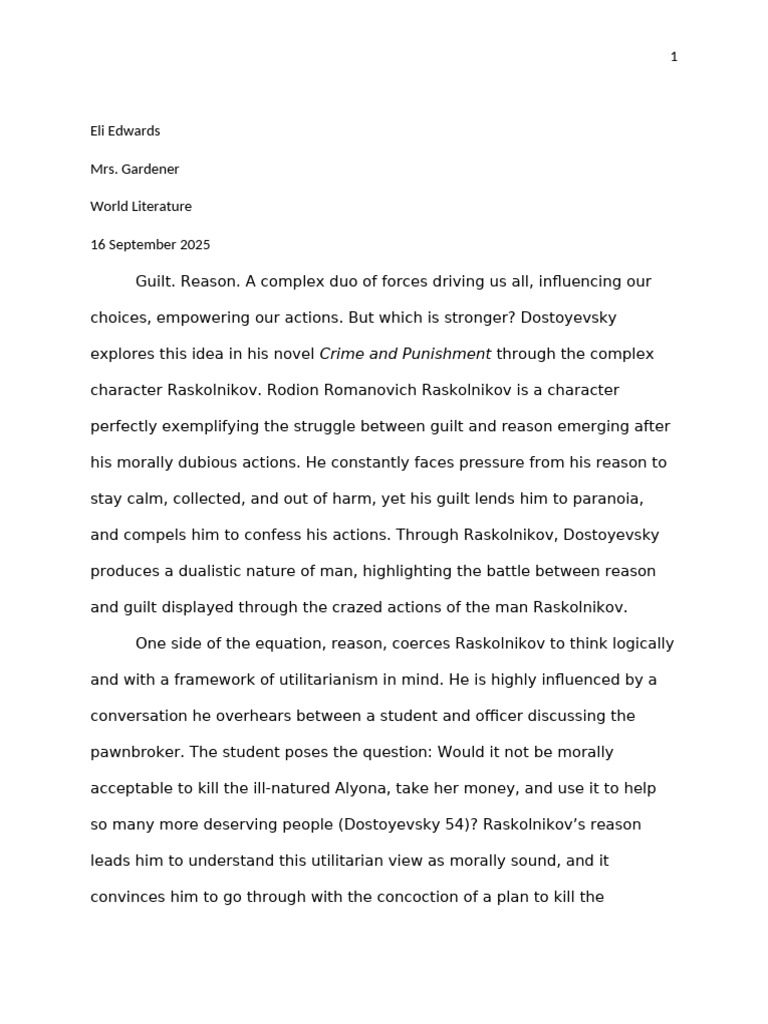 Rasky Doc | PDF | Crime And Punishment