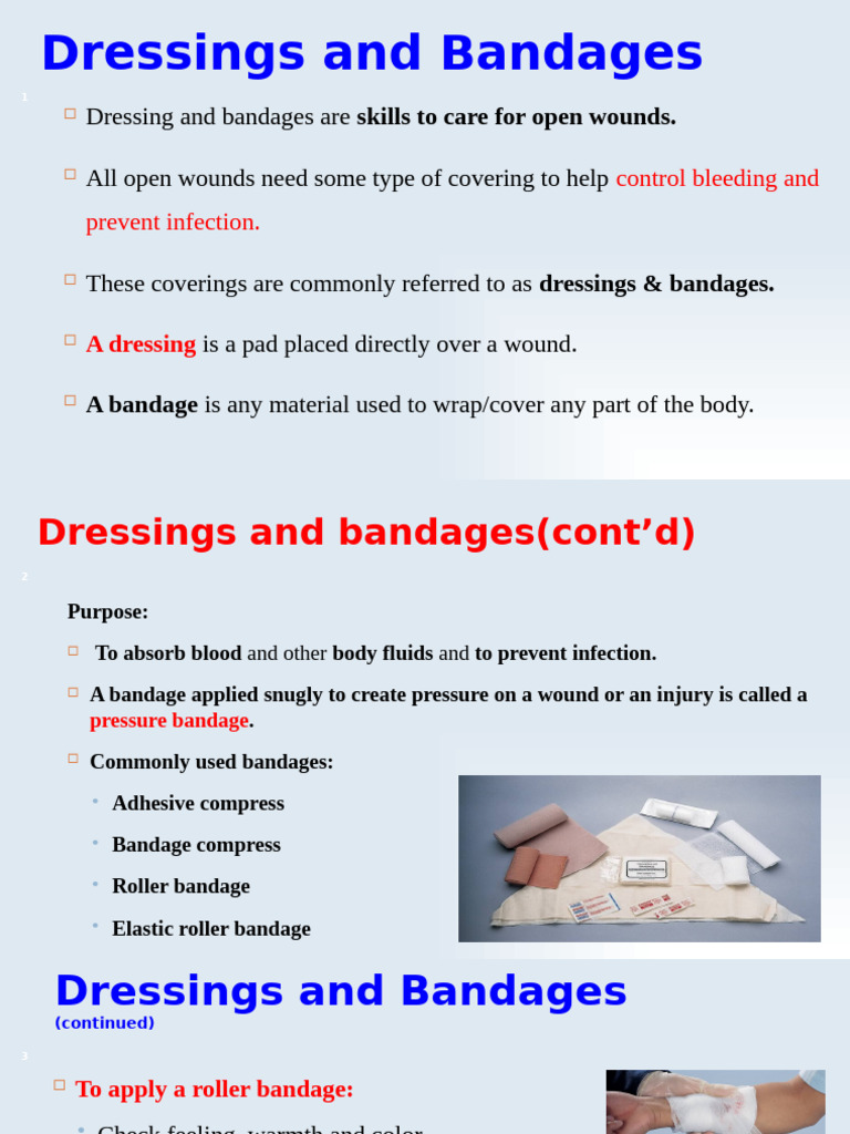 Essential Guide to Dressings and Bandages | PDF | Burn | Medical ...