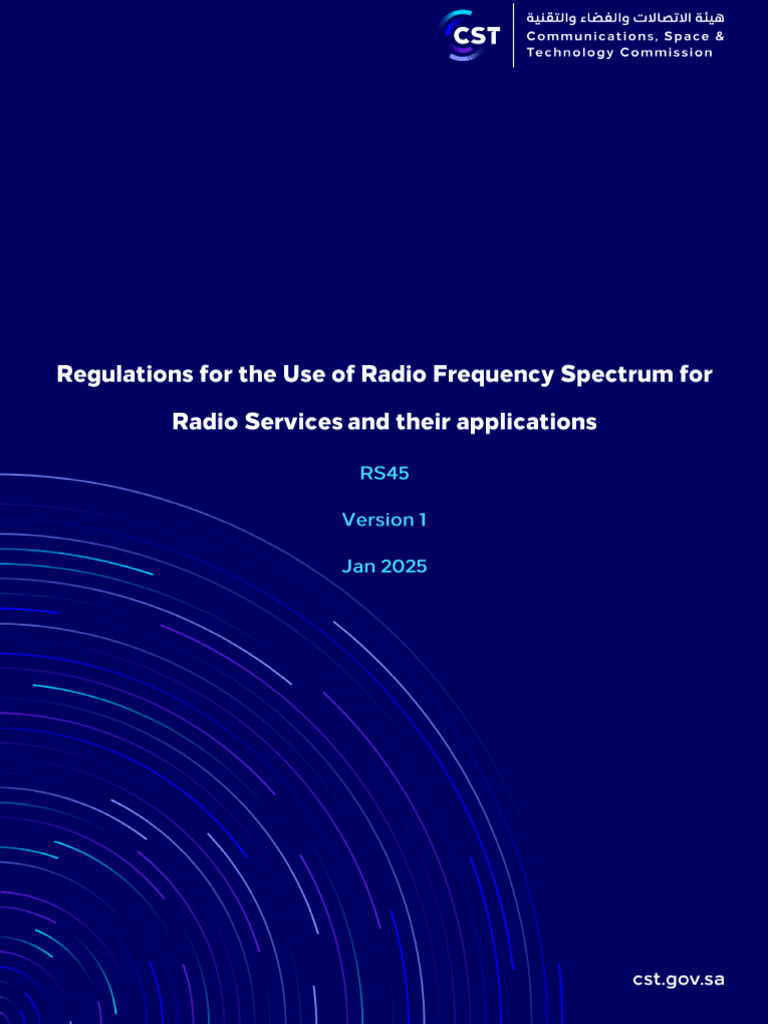 Regulations For The Use of Radio Frequency Spectrum For Radio Services ...