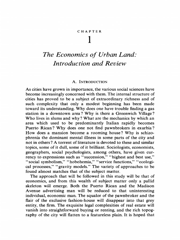 Economics of Urban Land Use Analysis | PDF | Prices | Economics