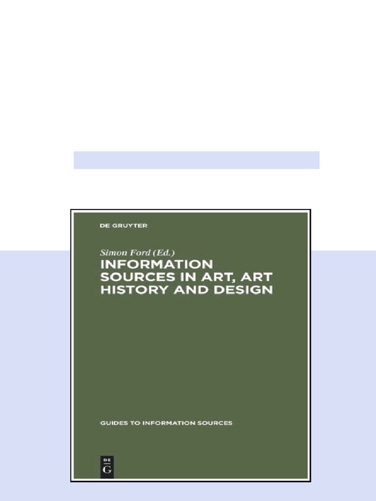 (Ebook) Information Sources in Art, Art History and Design by Simon ...
