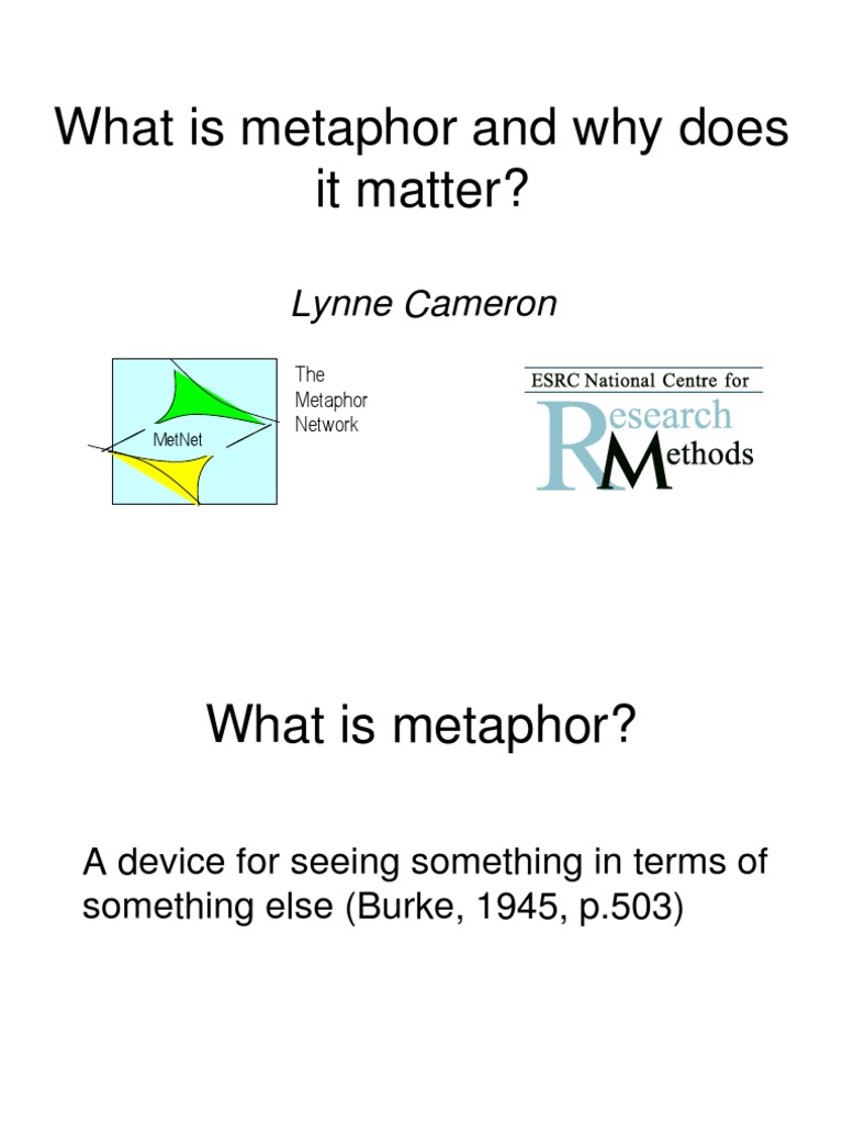 WHat is Metaphor | Metaphor | Linguistics