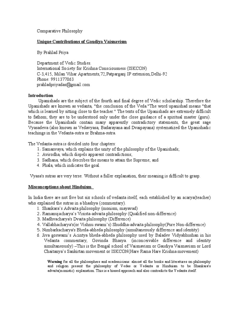 Comparative Philosophy 1 | PDF | Advaita Vedanta | Vedanta