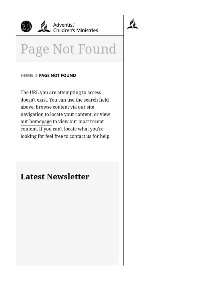 GC Children's Ministry - Page Not Found | PDF