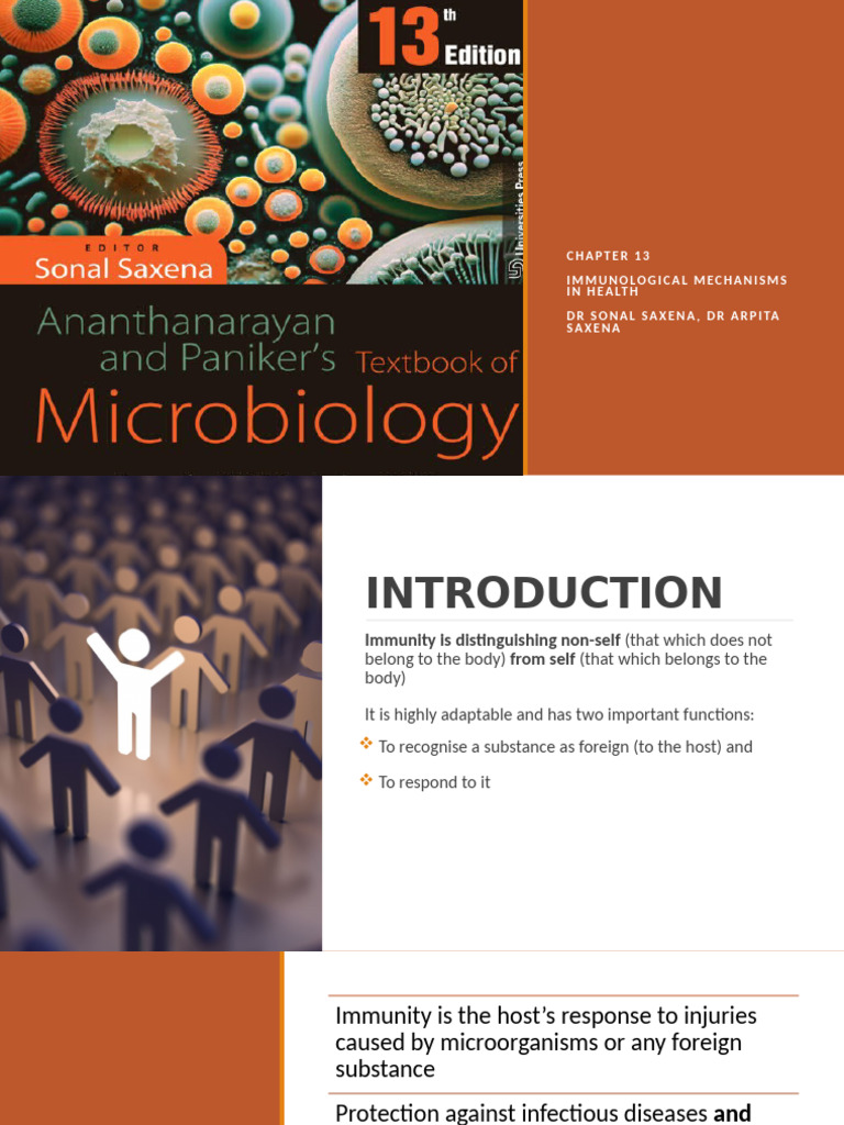 Immunological Mechanisms in Health DR Sonal Saxena, DR Arpita Saxena ...