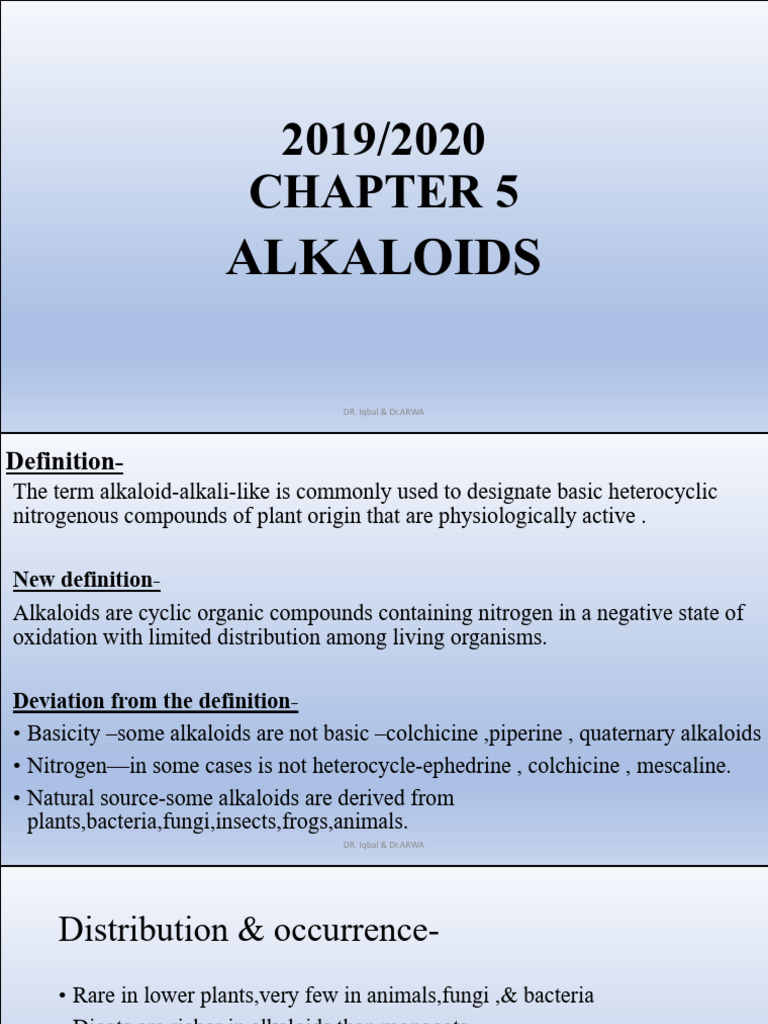 Comprehensive Guide to Alkaloids | PDF | Alkaloid | Morphine
