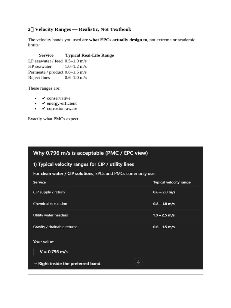 Velocity and Material Standards | PDF