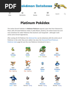 Sinnoh Pokemon Names Pokémon Go: How To Evolve Into Pokémon’s