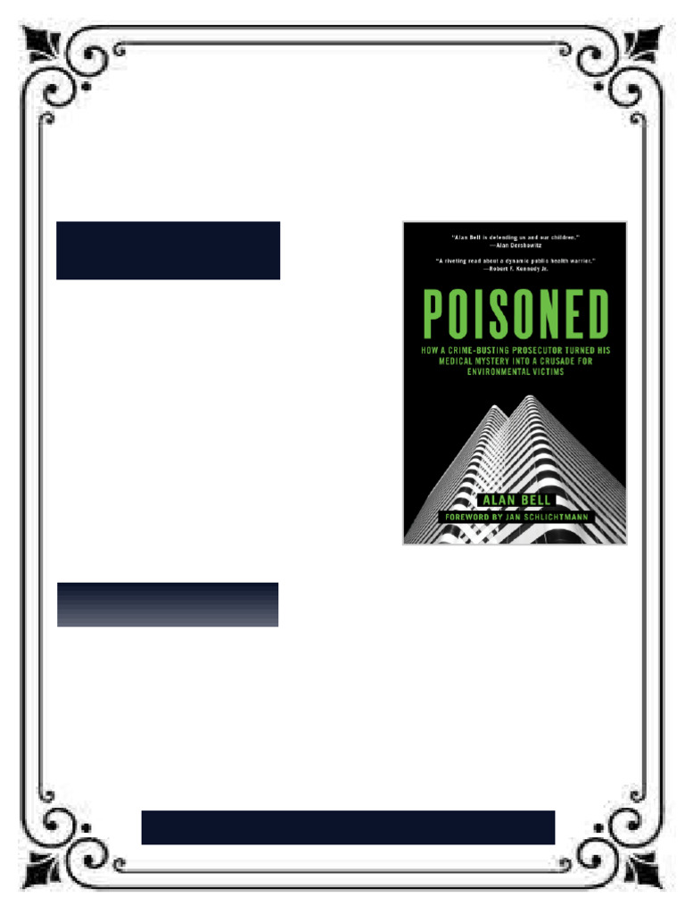 Poisoned How a Crime Busting Prosecutor Turned His Medical Mystery into ...