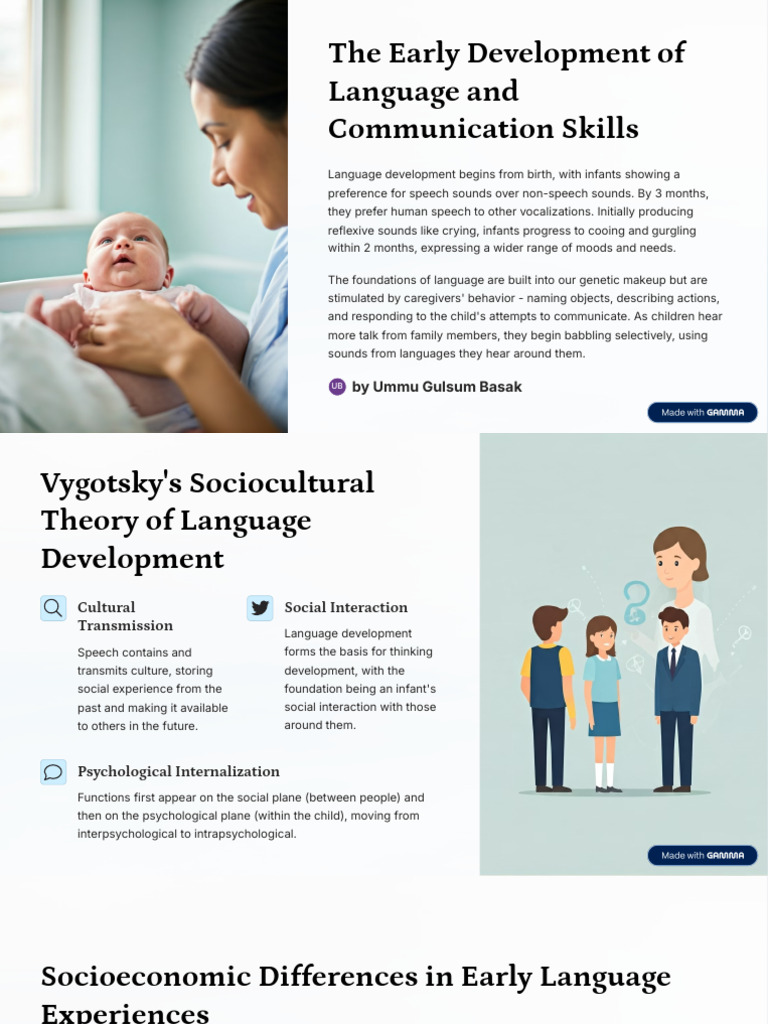 Early Language Development Insights | PDF | Language Development ...
