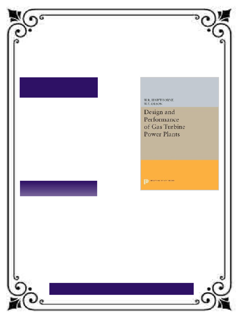 Design and Performance of Gas Turbine Power Plants William R. Hawthorne ...