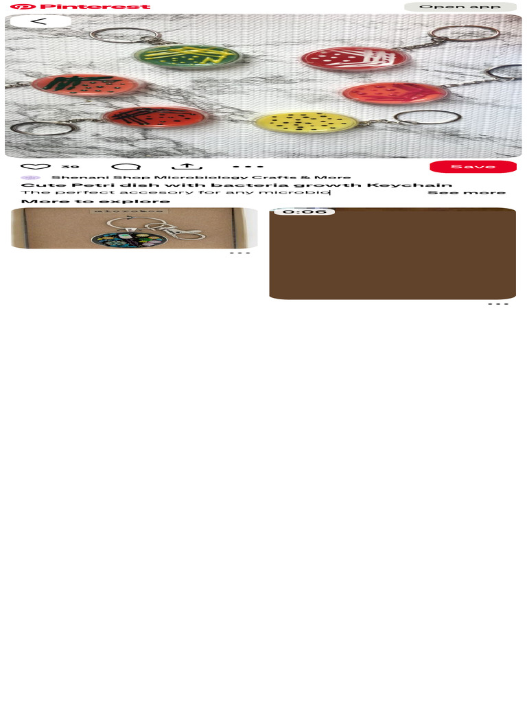 Cute Petri Dish With Bacteria Growth Keychain | PDF