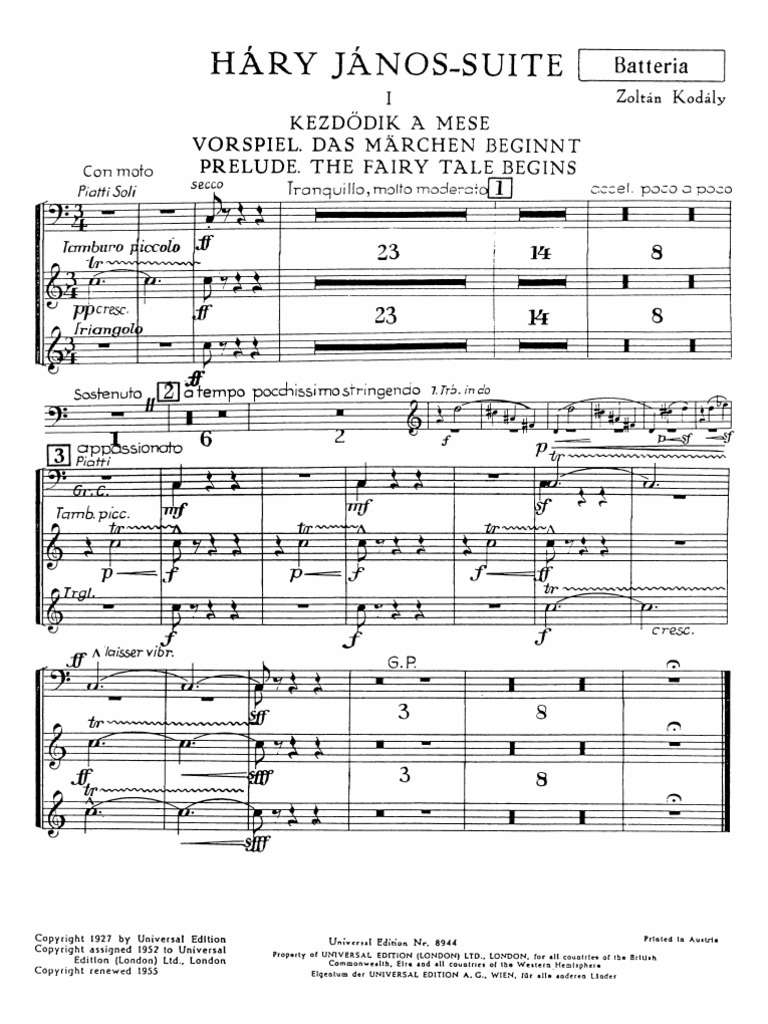 Háry János (suite) (Kodály, Zoltán) | PDF