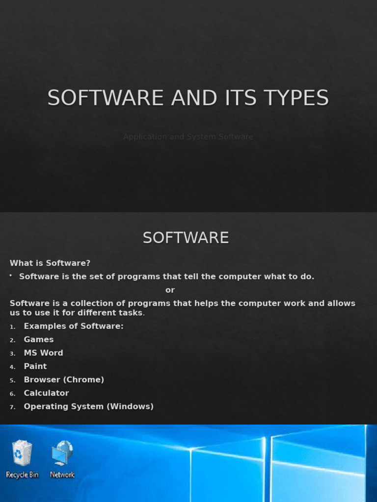 Types of Software Explained | PDF