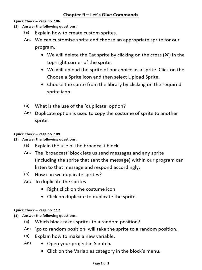 ICT - Grade 5 Chapter 9 Quesstion and Answers. | PDF | Software