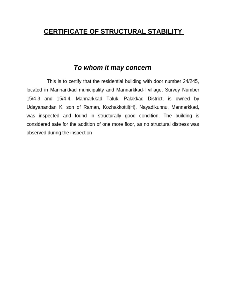 Structural Stability | PDF