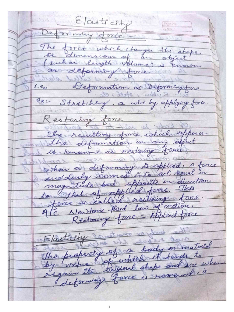 Elasticity Handwritten Notes - 68613685 - 2025 - 12 - 29 - 23 - 04 | PDF