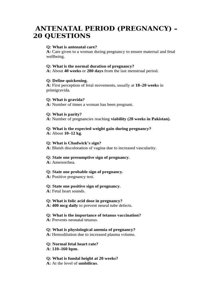 Antenatal Period | PDF | Childbirth | Pregnancy