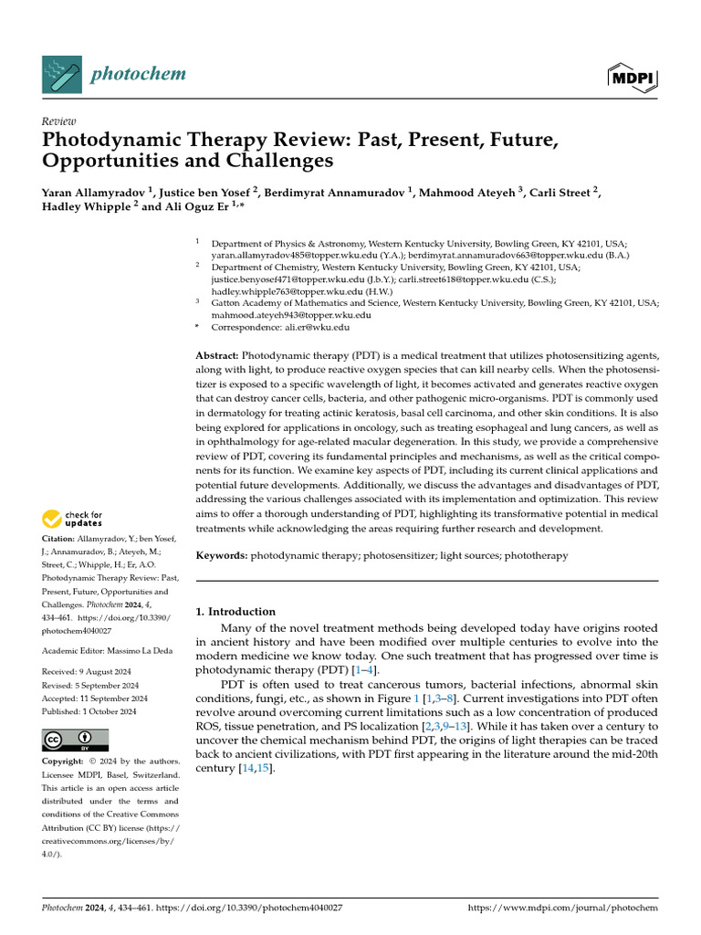 Photochem 04 00027 | PDF | Clinical Medicine