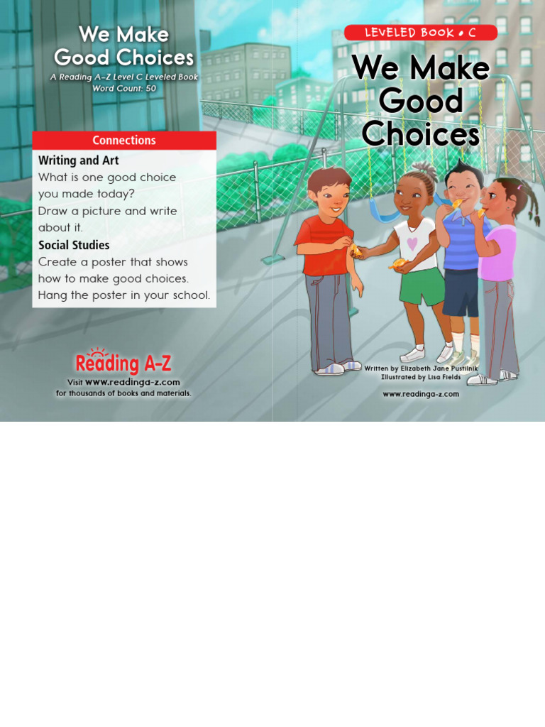 We Make Good Choices: Level C Book | PDF