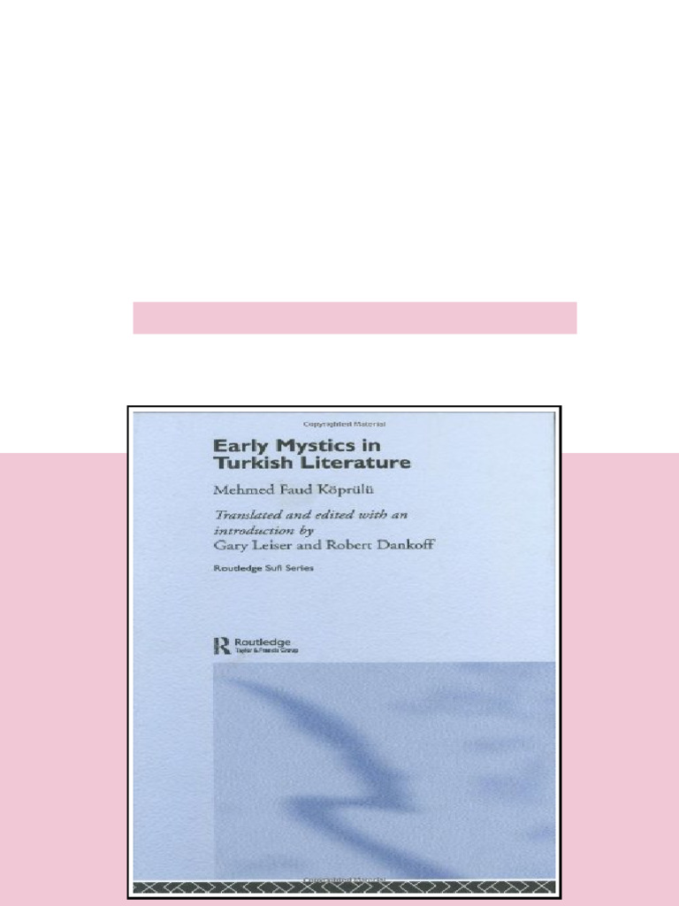 (Ebook) Early Mystics in Turkish Literature (Routledgecurzon Sufi ...