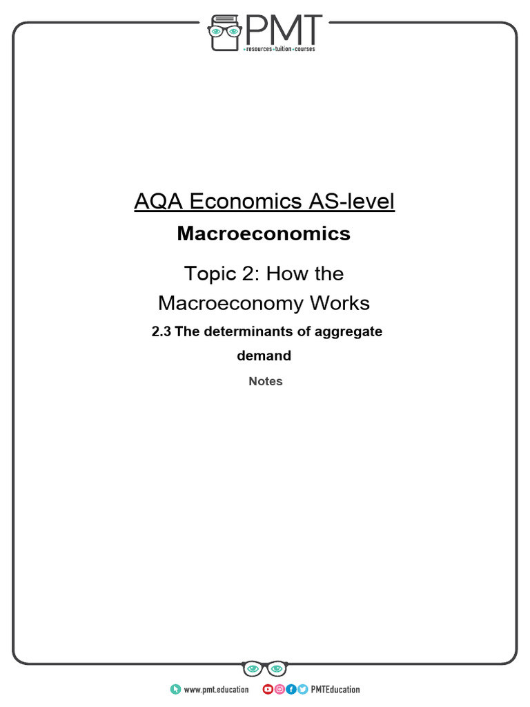 C) The Determinants of Aggregate Demand | PDF | Fiscal Policy ...