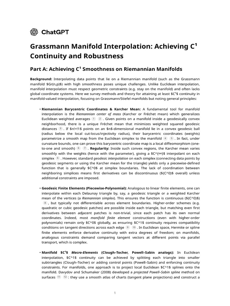 Grassmann Manifold Interpolation_ Achieving C¹ Continuity and ...