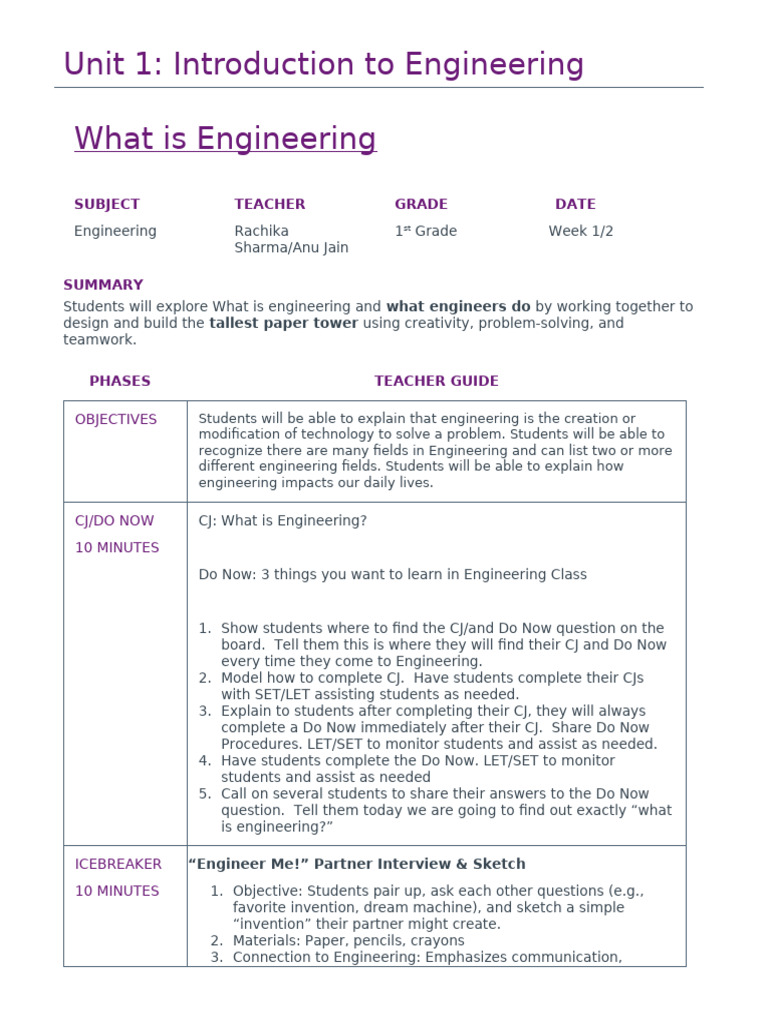 Introduction to Engineering for Kids | PDF | Creativity | Engineering ...