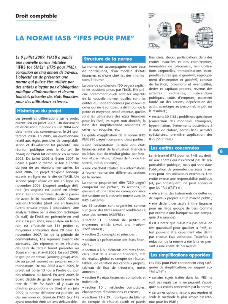 Norme IFRS pour PME en Suisse | PDF | Normes internationales d'information financière | Juste valeur