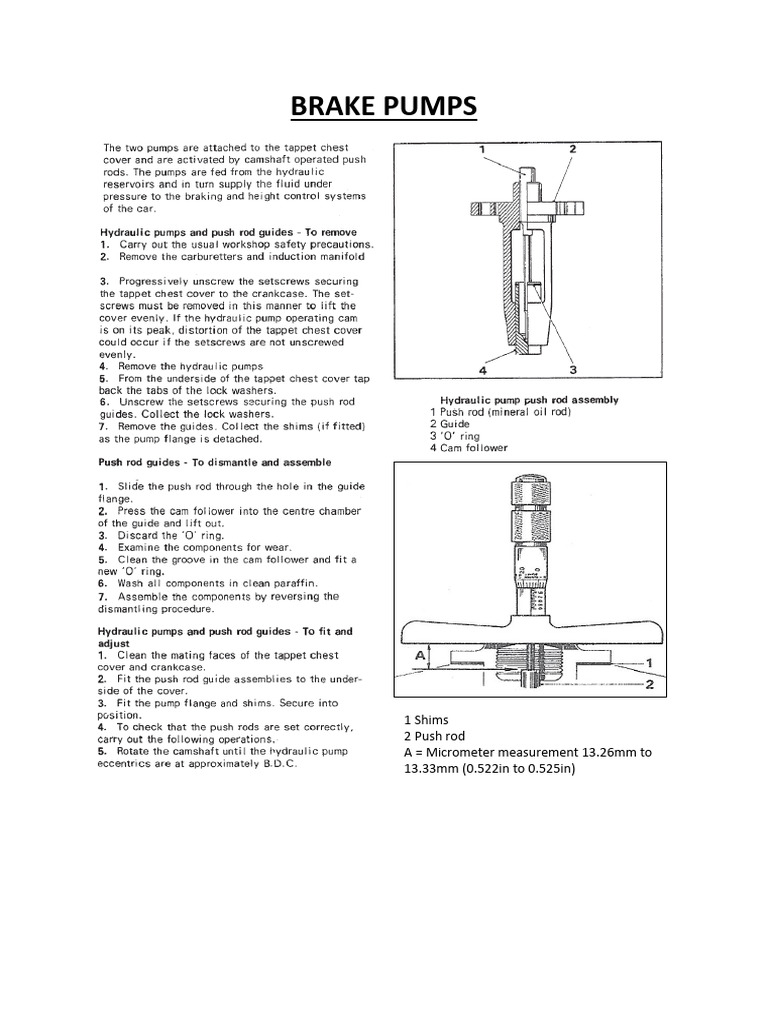 Brake Pumps | PDF