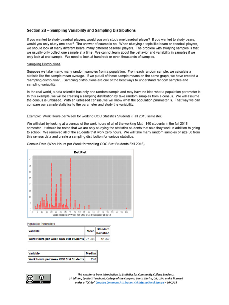 Understanding Sampling Variability in Statistics | PDF | Standard Error ...