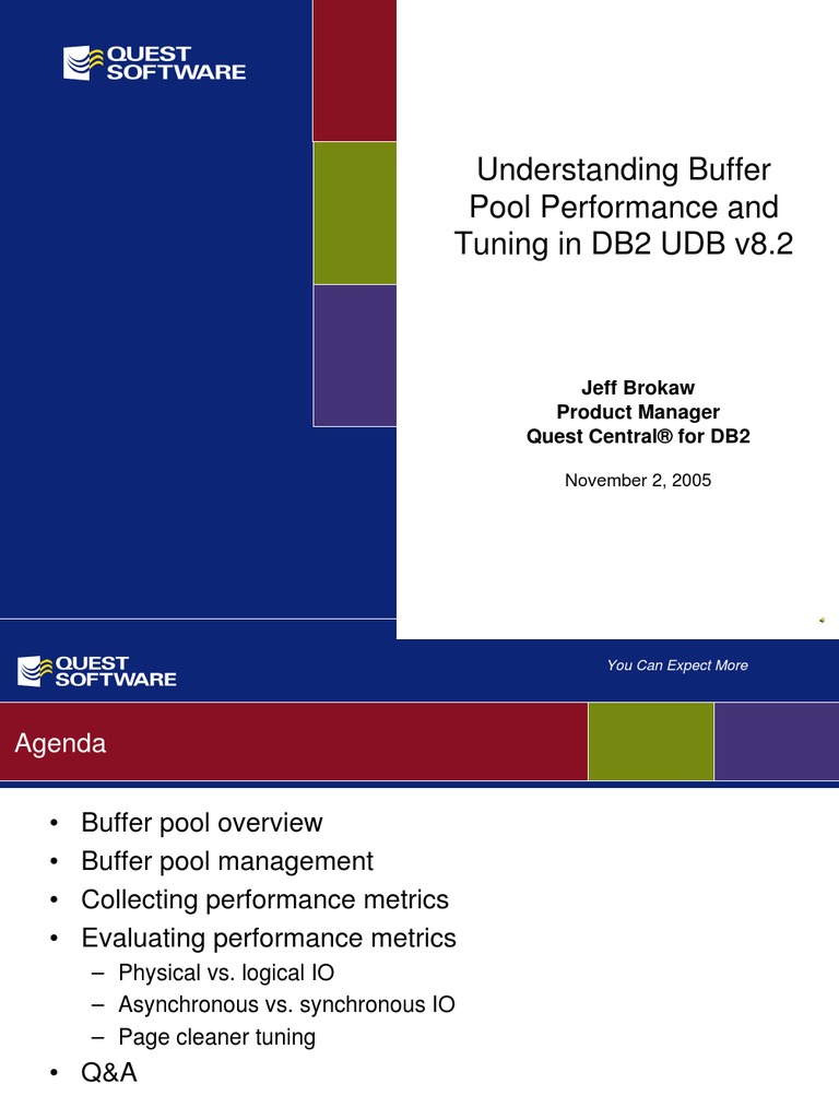 Understanding DB2 Bufferpool Tuning 2005 Final | PDF | Data Buffer ... Understanding DB2 Bufferpool Tuning 2005 Final | PDF | Data Buffer ...