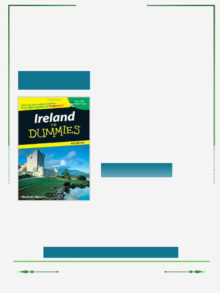 Ireland For Dummies 4th edition Dummies Travel Elizabeth Albertson ...