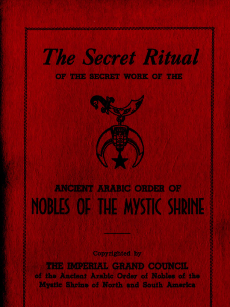 Ancient Arabic Order Ritual Guide | PDF | Freemasonry