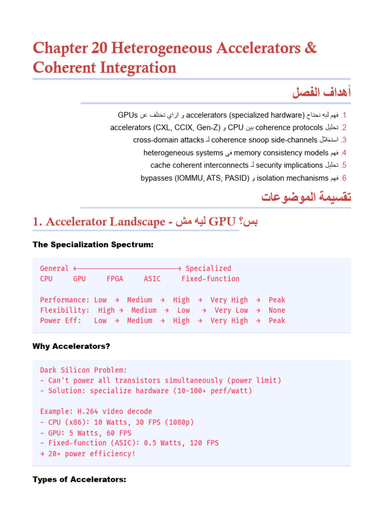 Chapter 20 Heterogeneous Accelerators & Coherent Integration | PDF ...