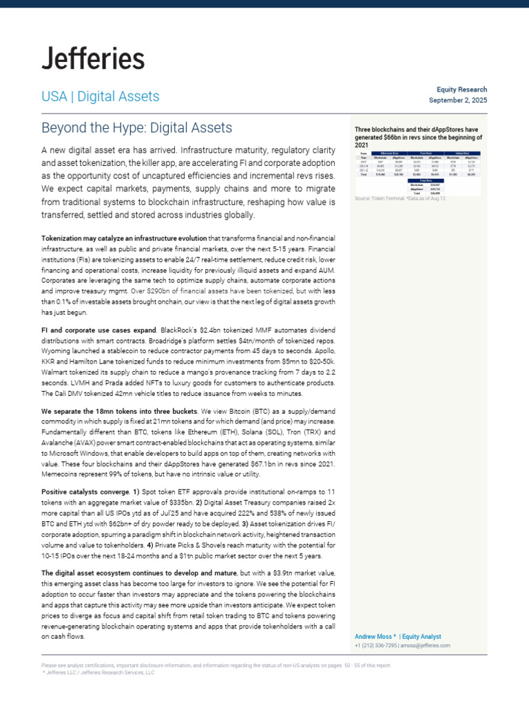 Jefferies Digital Assets 1760266623 | PDF | Bitcoin | Repurchase Agreement