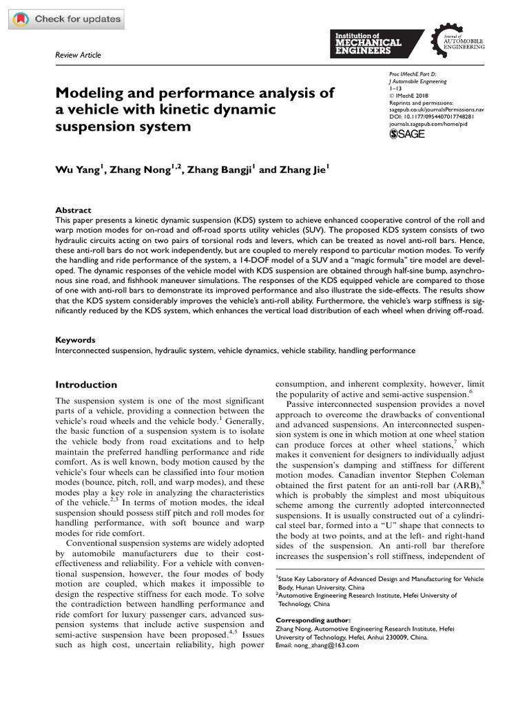 Modeling and Performance Analysis of Suv Ford Everest | PDF | Force ...