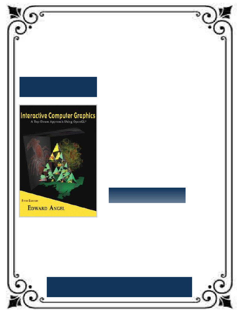 Interactive computer graphics a top down approach using OpenGL 5th ed ...
