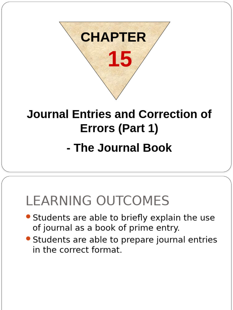 Journal Entries: A Guide to Corrections | PDF | Debits And Credits ...