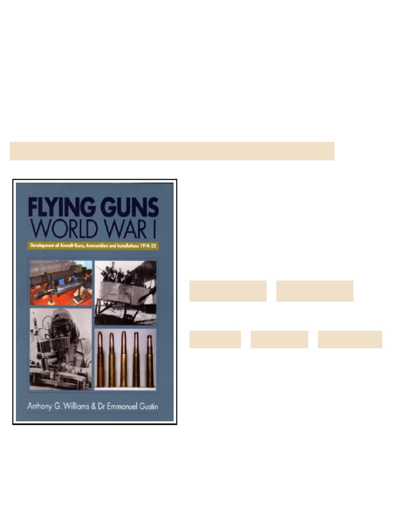 Flying Guns of World War I First Edition Anthony G. Williams - ebook ...