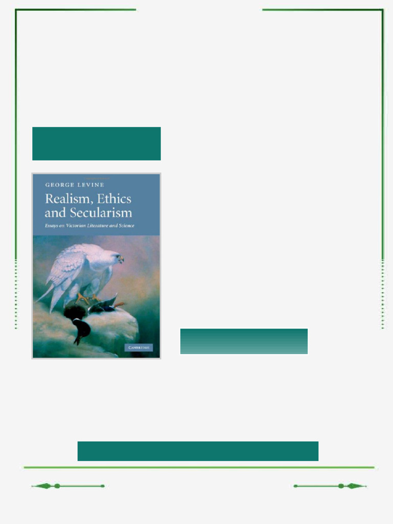 Realism Ethics and Secularism Essays on Victorian Literature and ...