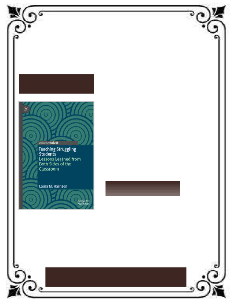 Teaching Struggling Students Lessons Learned from Both Sides of the ...
