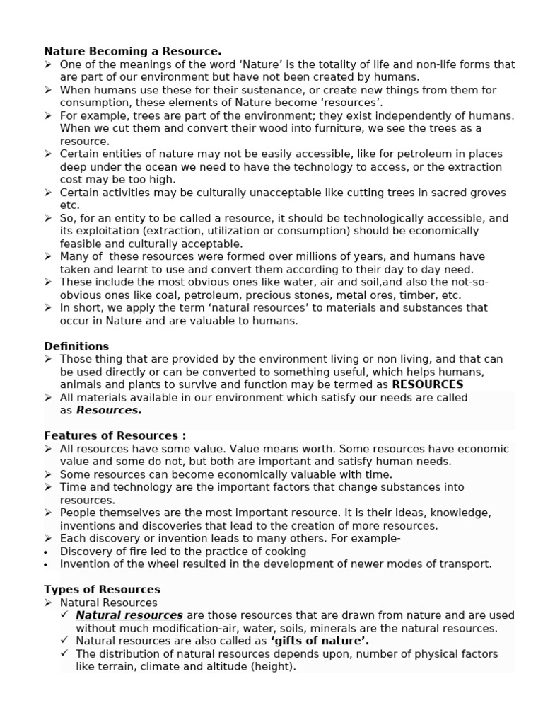 Class 2 Science | PDF | Renewable Resources | Resource