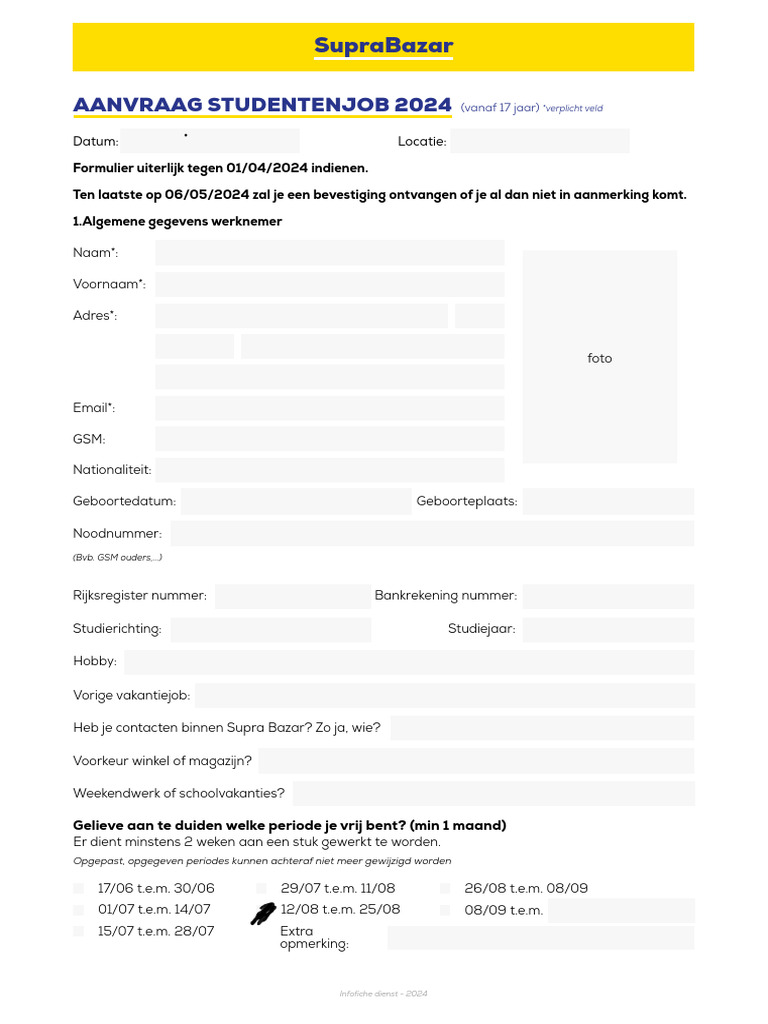 infofiche_Jobstudent_2023 | PDF